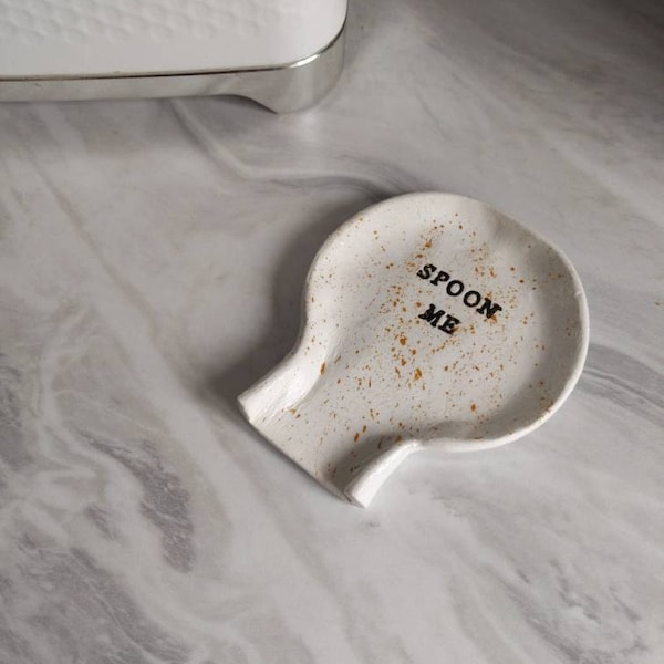 Handmade Clay Spoon Me Dish Rest Holder Gift Present for Him Her - Etsy