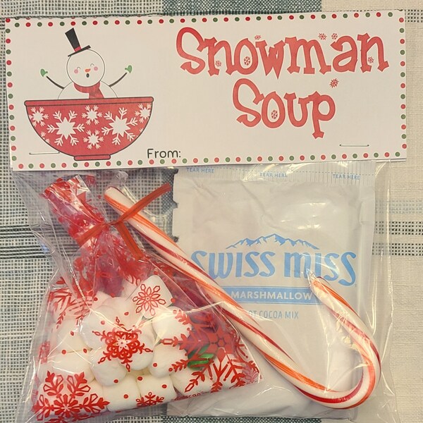 Snowman Soup Treat Bag Topper, Snowman Soup Goodie Bag Topper ...