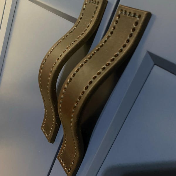 Leather Drawer Handles, Knopf, Knob, Leather Drawer Pulls,handles ...