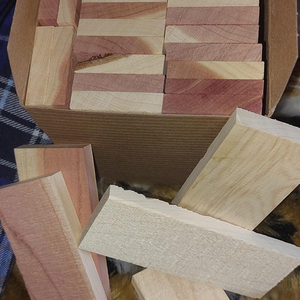 24pc Aromatic Cedar Planks READY TO SHIP, Cedar Block, Eastern Red ...