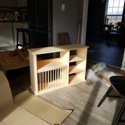 Double Deluxe Wood Plate Dish Cup Cabinet Rack, Shelf, Kitchen Solid ...