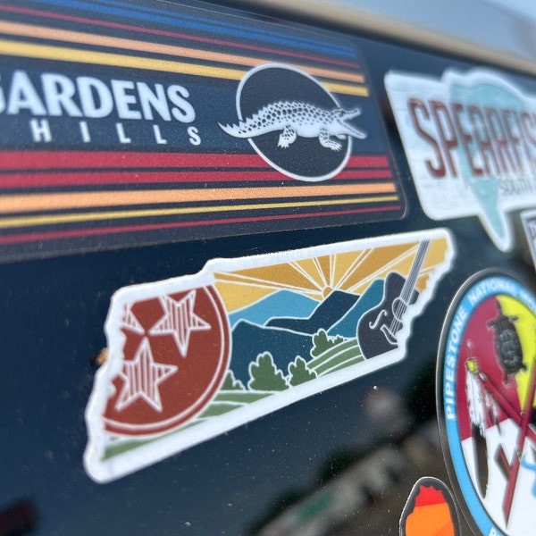 Tennessee Durable Sticker | High Quality Bumper Sticker | United States ...