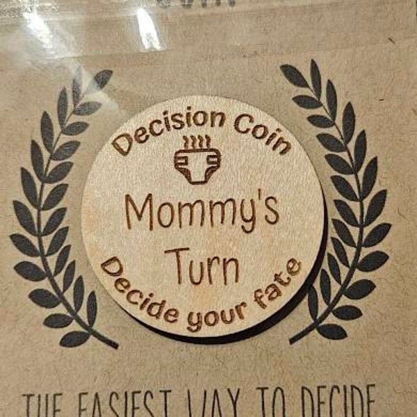 New Parent Decision Coin | Baby Shower Gift | Parent Decision Coin ...