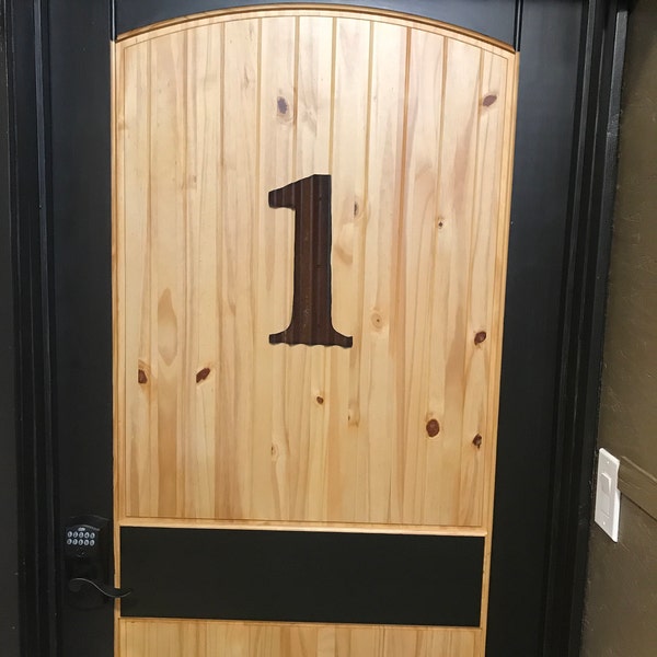 12 Inch Corrugated Tin Numbers / Rusty Tin Numbers / Corrugated Tin ...