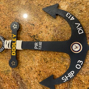 US Navy PIR Anchor / Navy Graduation Anchor / PIR / Navy Boot Camp ...