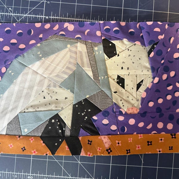 Elephant Fpp--animals of Strength--paper Piecing Quilt Block Pattern - Etsy