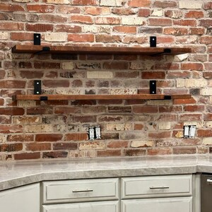 Corner Shelf Bracket for Floating Shelves, Variety of Sizes, Black ...
