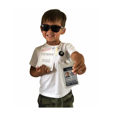 Ring Security ID Badge Set With Sunglasses Wedding Ring Bearer ...