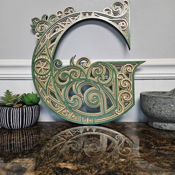 Layered Letter G, Layered Letters SVG, Multi Layer Letters, Letters SVG ...