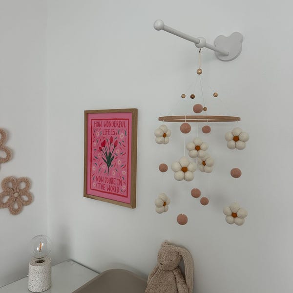 Baby Crib Mobile Hanger Set, Baby Mobile Crib Holder for Nursery, Baby ...