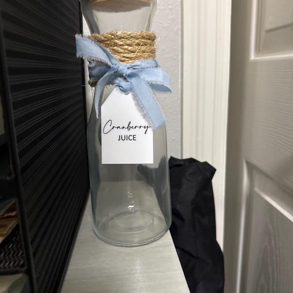 Mimosa Bar Acrylic Juice Tags — PRICE FOR 1 PIECE | Carafe Labels for ...