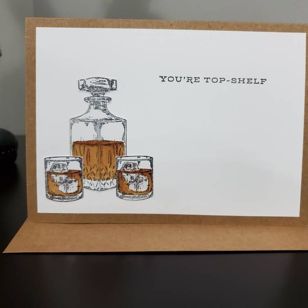 Handmade Whiskey Birthday Card: Cheers to You - Etsy Canada