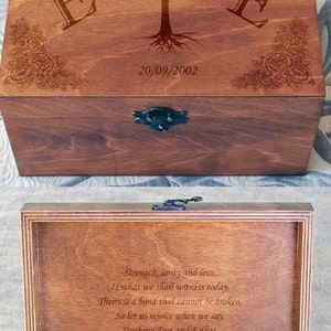 Custom Quote Wooden Box Memory Box Engraved Bible Verse Box - Etsy