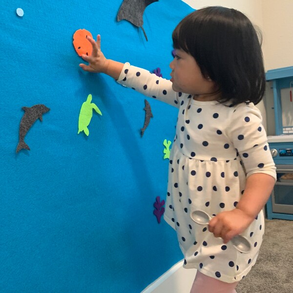 Ocean Felt Wall // Montessori Educational Gift // Kids Ages 3, 4, 5, 6 ...