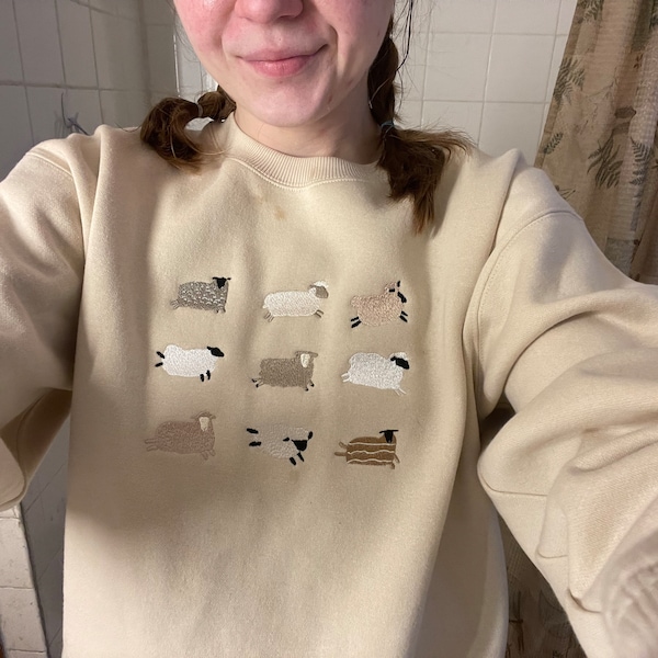 Lost Sheep Embroidered Sweatshirt | Matthew 18:12 Bible Verse Christian ...
