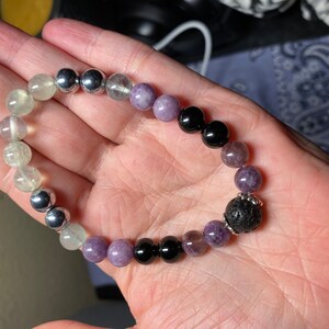 Shadow Work Bracelet Embrace Your Shadows Bracelet Crystal - Etsy