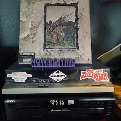 NOW PLAYING Vinyl Record Display Stand Free Standing 3D Printed Now ...