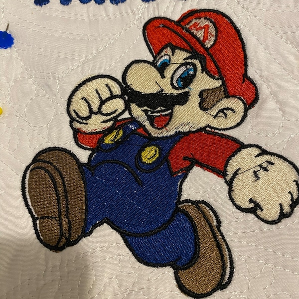 Super Mario Embroidery Design Digital File Computer Embroidery Machine ...
