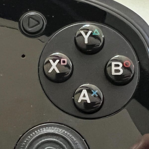 Steam Deck Replacement Buttons Matte Black Snes Style Custom DIY ABXY ...