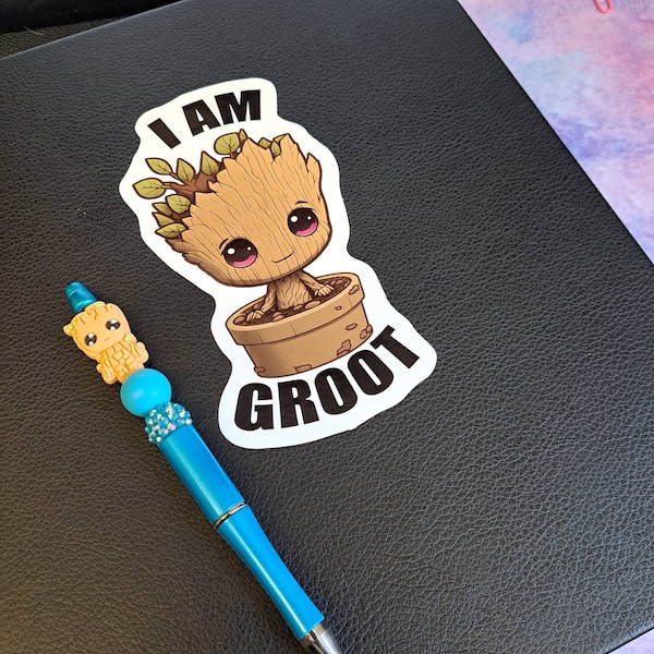 Little Groot | Sticker for Your Laptop | Fridge | Water Bottles and ...