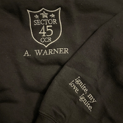 Aaron Warner Shatter Me 45 Sector CCR Uniform Crewneck/sweatshirt ...
