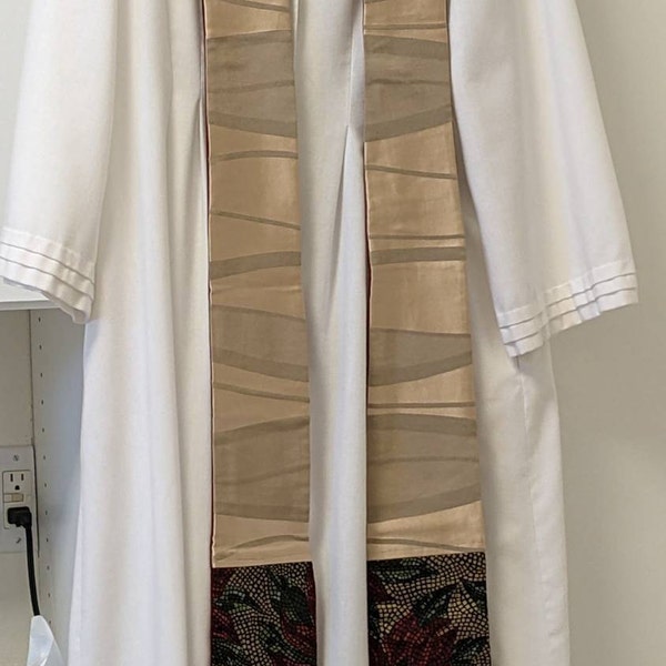 Silky Rainbow Clergy Stole, Rainbow, Priest Stole, Clergy Stole, All ...