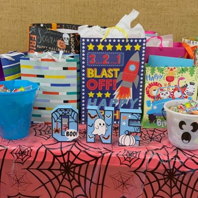 Spooky One 3D Letters, Spooky One Theme, Pink Halloween, Spooky One ...