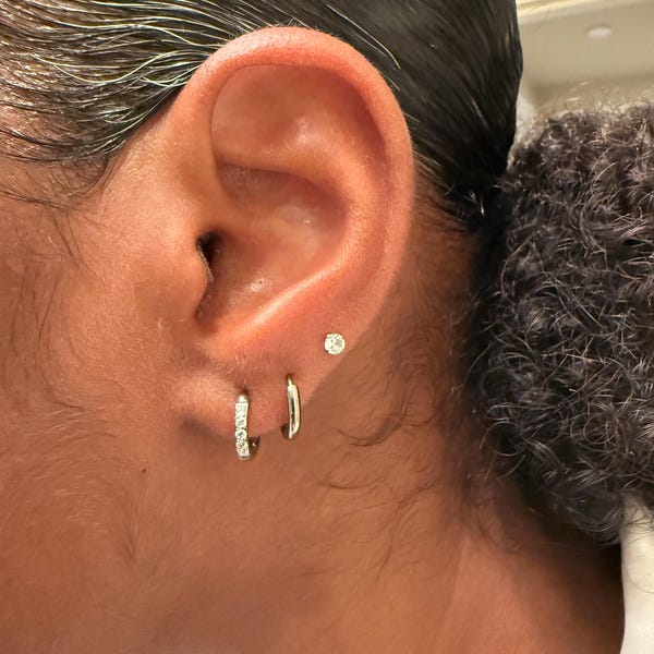 Implant Grade Titanium 2mm Thick Hinged Plain Round CZ Hoop Earrings ...