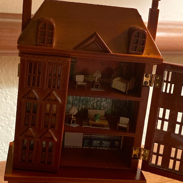 Miniature Dollhouse 1:12 Scale Furniture White Small Cabinet - Etsy