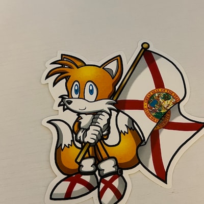 SEGA Sonic the Hedgehog Tails LGBTQ Pride Flag Vinyl Stickers Choose ...