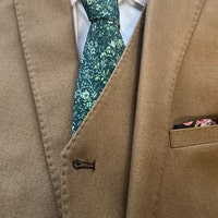 Peach Texture Tie Men's Skinny Peach Tie Wedding Ties Necktie for Men ...