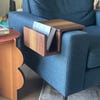 Couch Arm Rest Table With Magazine Stand - Wood Armrest Table, Arm Tray ...
