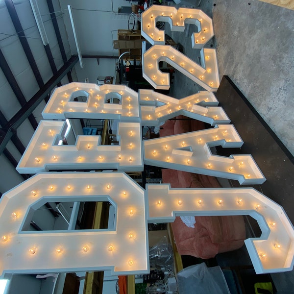 4ft Build Marquee Letters (A-Z & 0-9) Extra Wide Version - DIY Wood ...