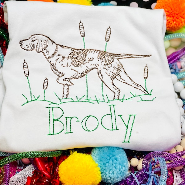 Pointer Hunting Dog Embroidery Design: Multiple Sizes & Formats ...