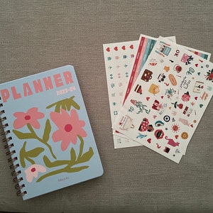 Pink Weekly Planner, Floral Weekly Planner, Floral Undated Weekly ...