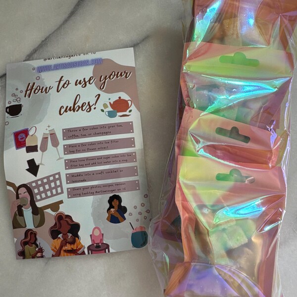 50 Mini Artisan Sugar Cubes - Etsy