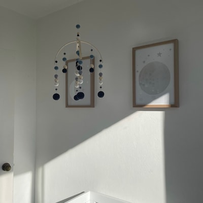 Navy Blue Baby Boy Mobile Baby Mobile Boy Baby Boy Nursery Mobile Felt ...