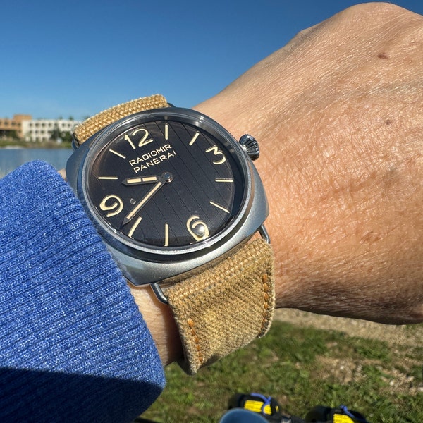 Canvas Watch Strap,distressed Double Rolled Washed Canvas Watch Strap ...