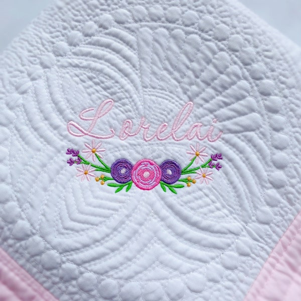 Flower Border - Machine Embroidery Design, Floral Border Embroidery ...