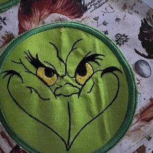 The Grinch Applique Machine Embroidery Design Embroidery - Etsy