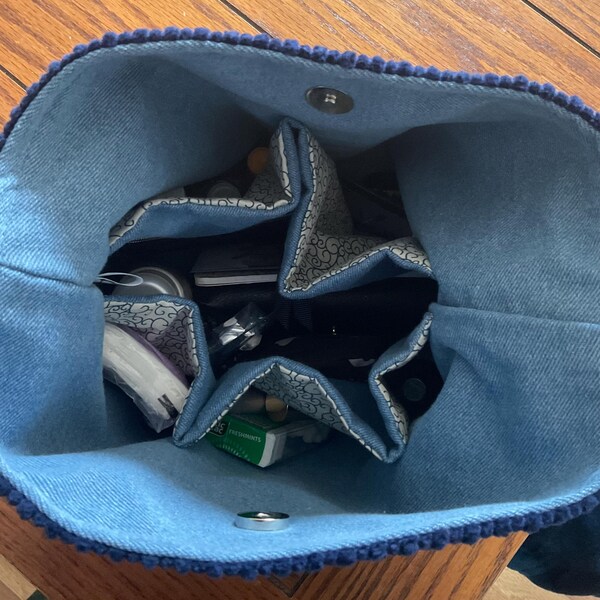 Cloth Hobo Bag, Over the Shoulder Bag, Cotton Slouchy Bag, Washable ...