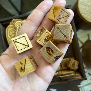 20 Custom Single-sided Laser Engraved Game Wood Tokens | Etsy