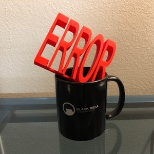 Developer Error Source Engine GMOD Error Model - Etsy