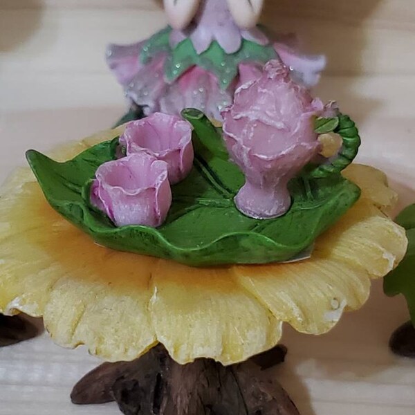 Flower Tea Set, Fairy Garden Tea Set, Mini Tea Set, Dollhouse Tea Set ...