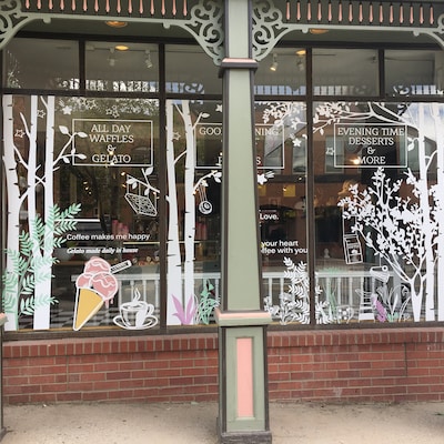 Qr-code Sticker on Window Display / Showcase Door / Link to - Etsy