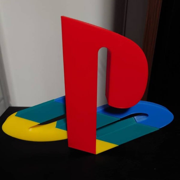 Sony Playstation Logo 7" Shelf Display - Retro Video Games PS1 Logo - Etsy