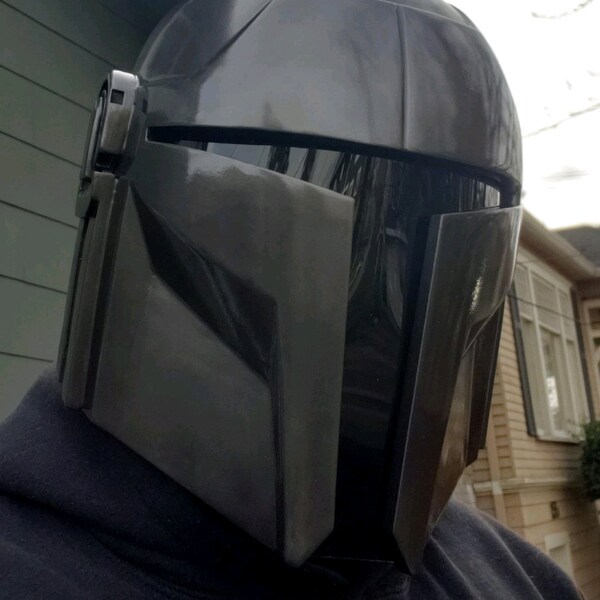 The Guardian: 3D Printable Helmet Inspired by the Mandalorian - Etsy