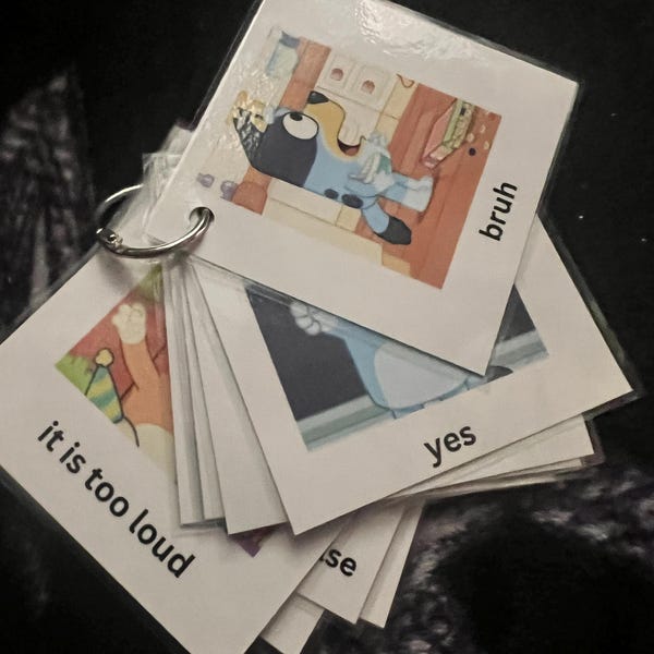 Custom Themed Set of Communication Cards (AAC, Nonverbal Aid, Autism ...
