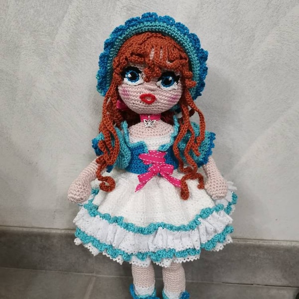 Valeria Crochet Amigurumi Doll Pattern, Video Supported (PDF in 6 ...