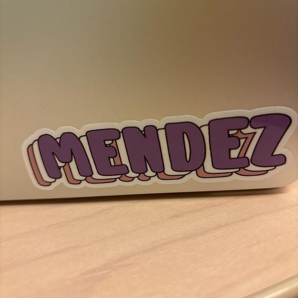 Waterproof NAME STICKER, Name Decal or Personalized Vinyl Sticker ...